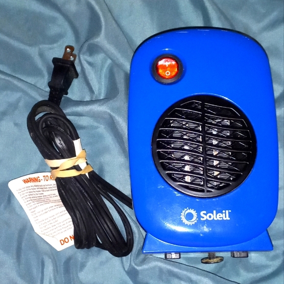 Soleil | Other | Soleil 25 Watt Blue Personal Heater Works Must See ...